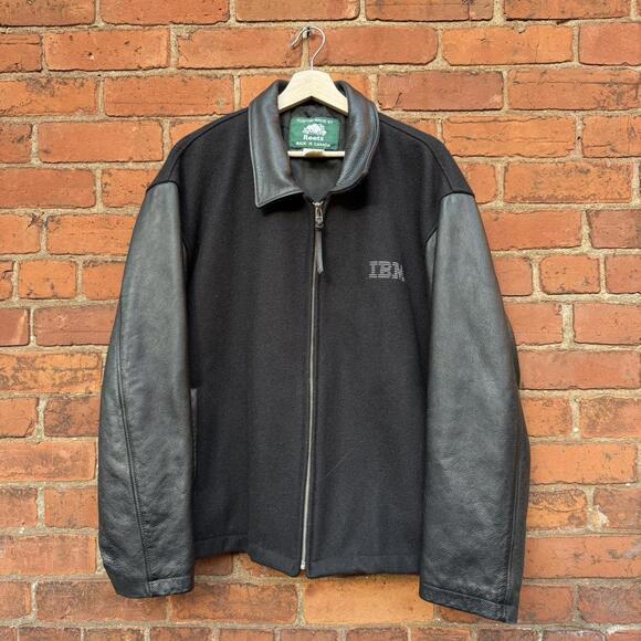 Roots | Jackets & Coats | Wild Vintage Ibm Bomber Leather Jacket Xl 9s ...